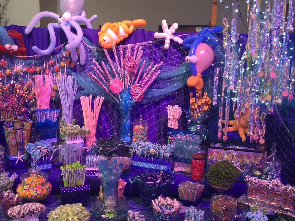 Candy Table Display Backdrop - Screenflex Portable Room Dividers